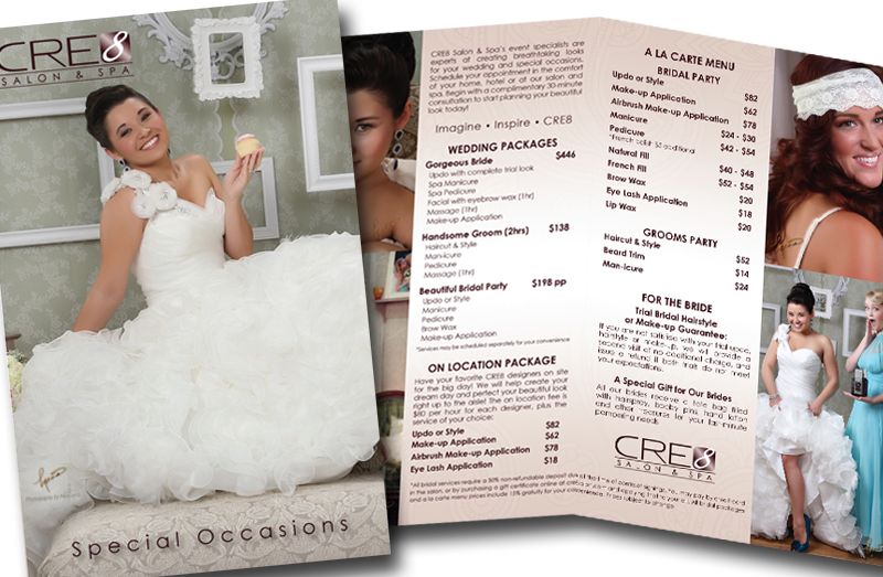 Cre8 Menu of Services - CONRIC pr + marketing