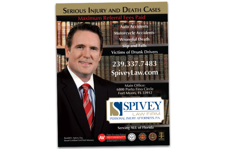 Spivey Law Firm Ad - CONRIC pr + marketing