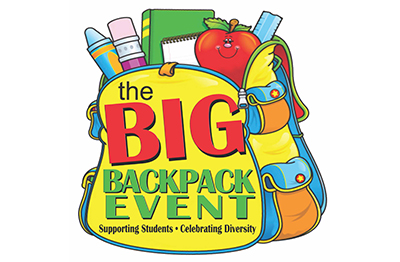 The Multicultural Centre's Big Backpack Event Logo - CONRIC pr + marketing