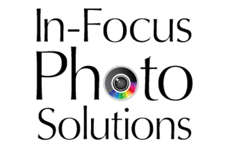 In-Focus Photo Solutions Logo - CONRIC pr + marketing